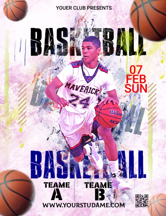 Basketball sport flyer Template | PosterMyWall