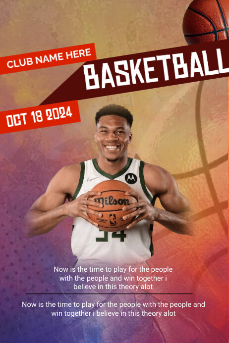 basketball sport poster Template | PosterMyWall