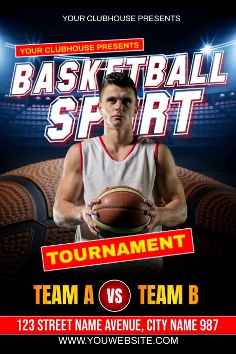 Plantilla de Basketball Sport Tournament | PosterMyWall