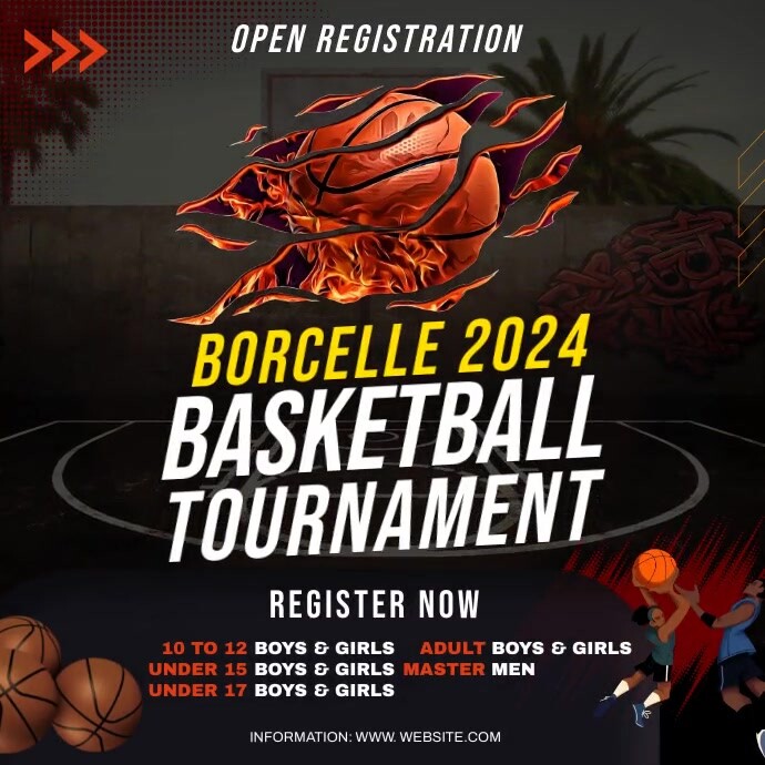 Basketball Sport Tournament Template | PosterMyWall