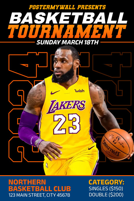 Basketball Sports Template | PosterMyWall