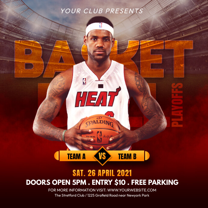 Copy of Basketball Tamplate | PosterMyWall