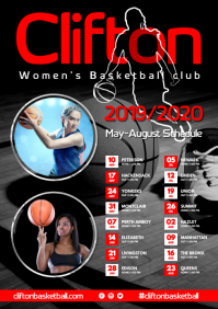 Basketball Team Poster Template | PosterMyWall