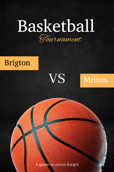 Basketball template | PosterMyWall