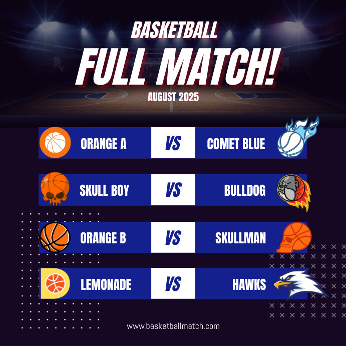 Basketball Tournament 2024 Instagram Post Template | PosterMyWall