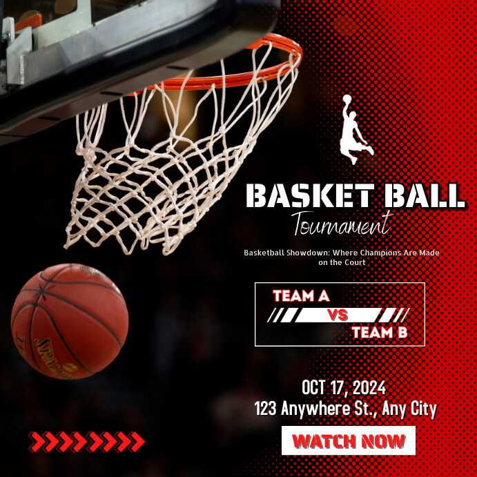 Basketball Tournament Template | PosterMyWall