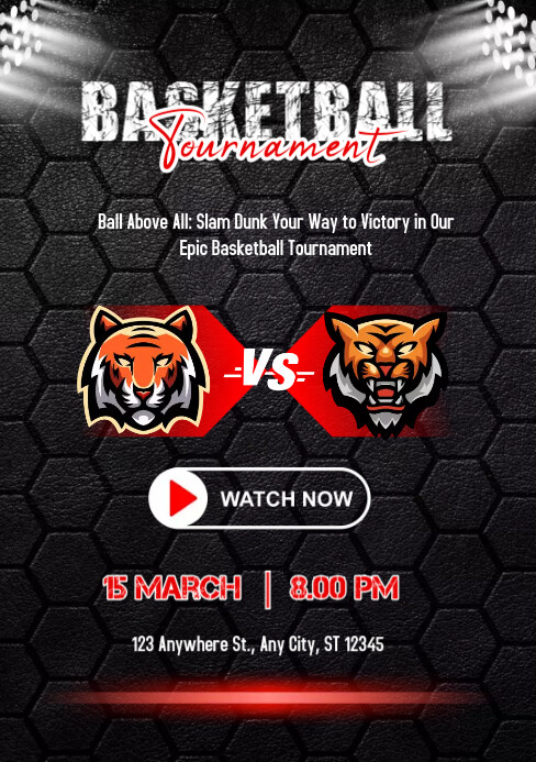 Basketball Tournament Template | PosterMyWall