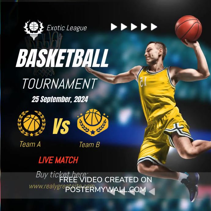 Basketball Tournament Template | PosterMyWall