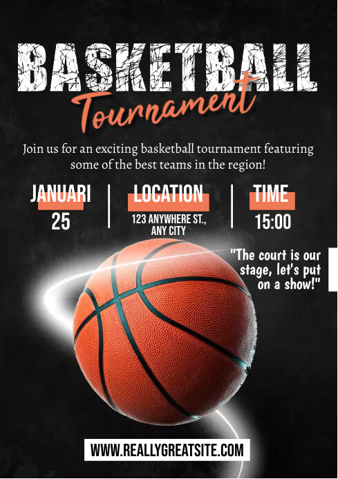 Basketball Tournament Template | PosterMyWall