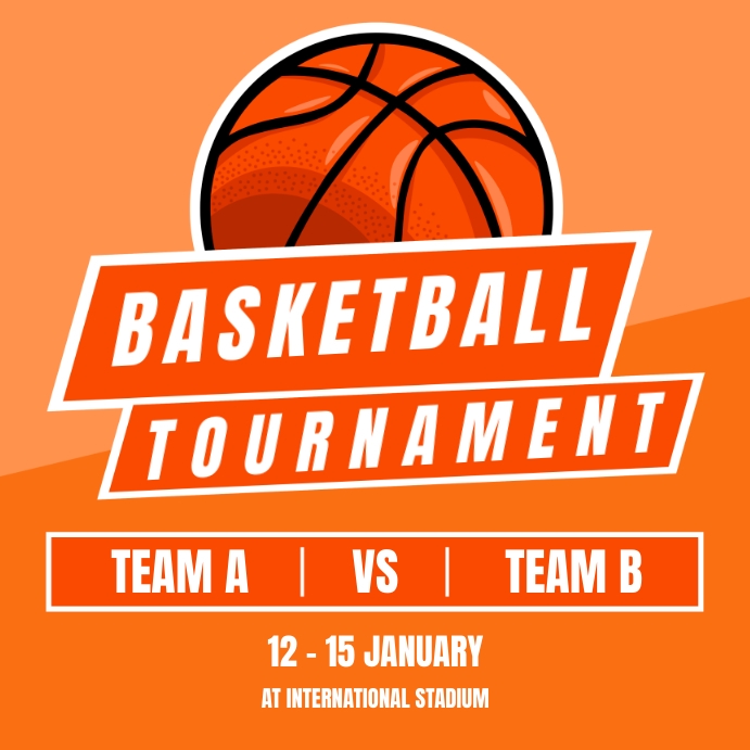 Basketball Tournament Template | PosterMyWall