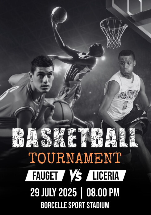 Plantilla de Basketball Tournament | PosterMyWall