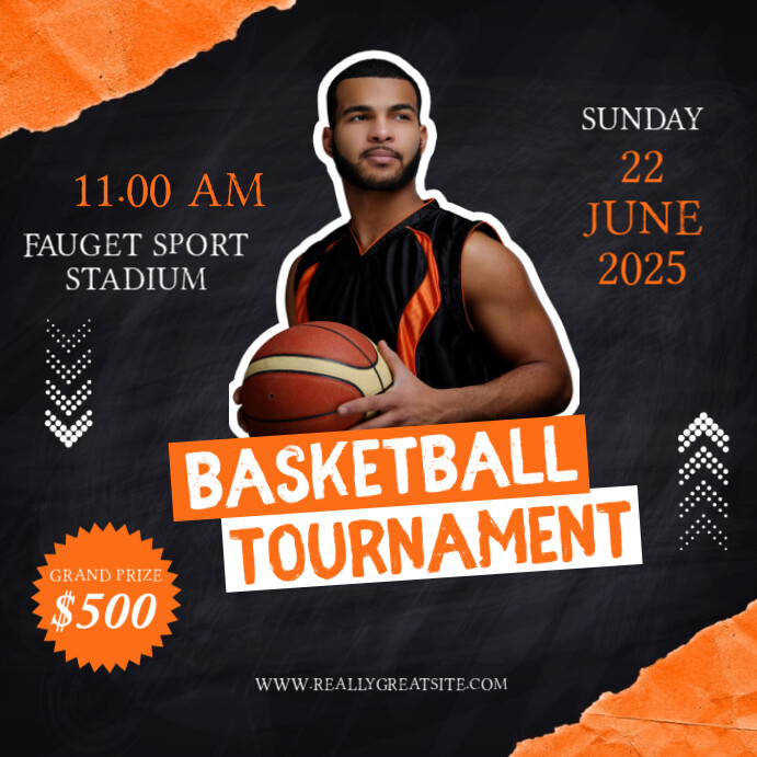 Basketball Tournament Template | PosterMyWall