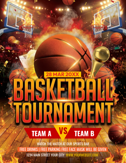 basketball tournament Template | PosterMyWall