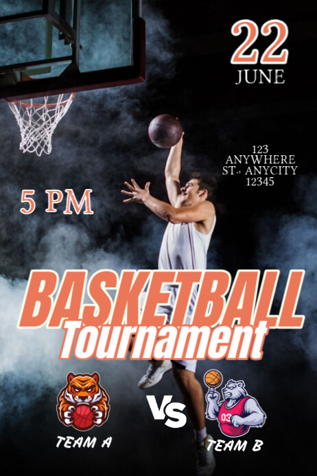 Basketball Tournament Template | PosterMyWall