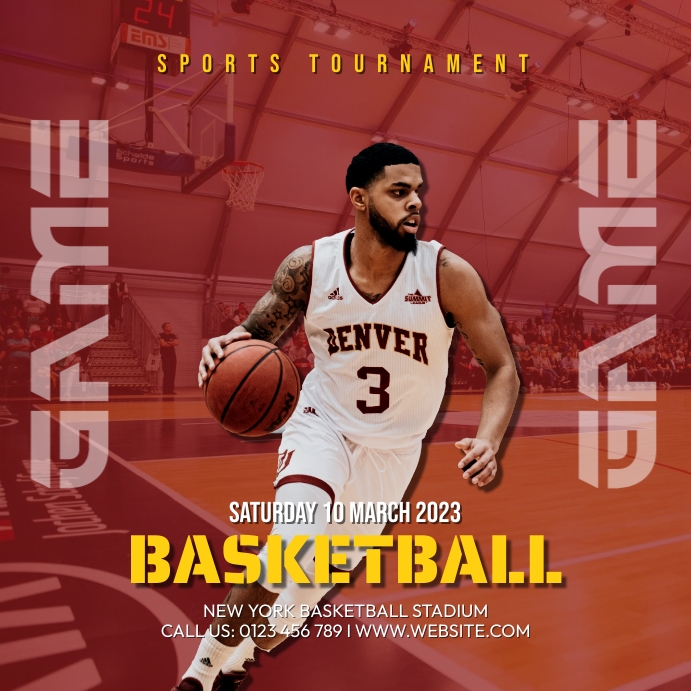 Basketball Tournament Template | PosterMyWall