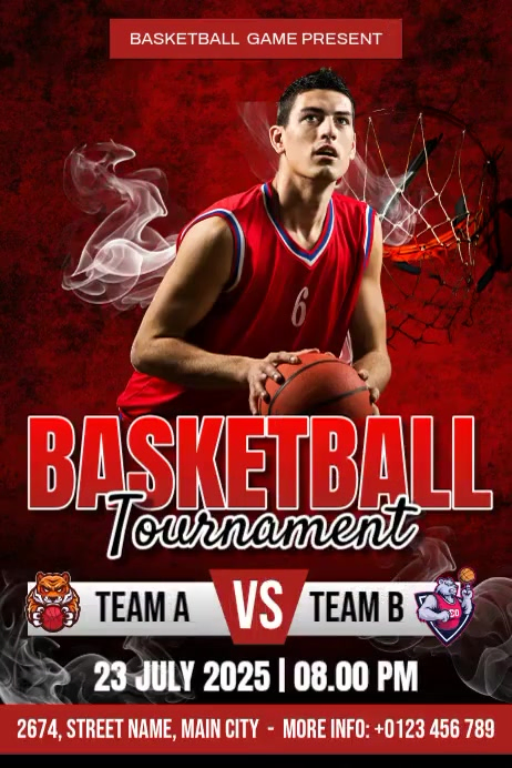 Basketball Tournament Template | PosterMyWall