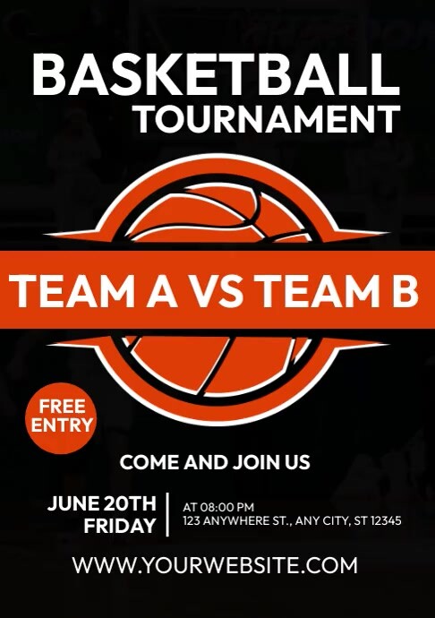 Basketball Tournament Template | PosterMyWall