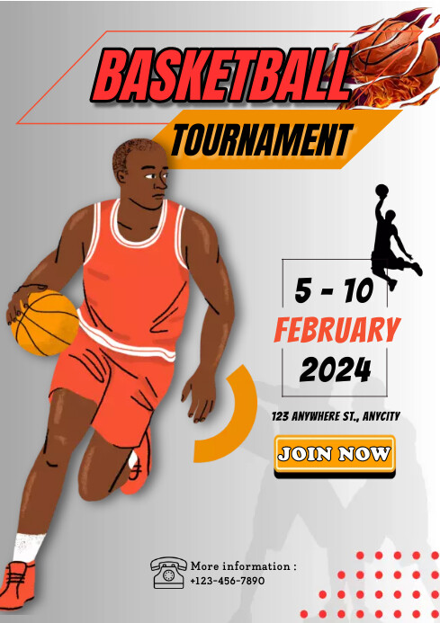 Basketball Tournament Template | PosterMyWall