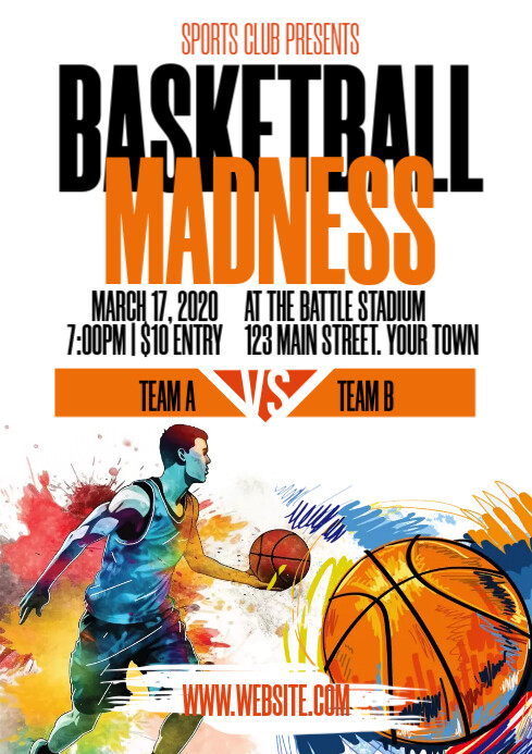 Basketball Tournament Flyer (1) Template | PosterMyWall
