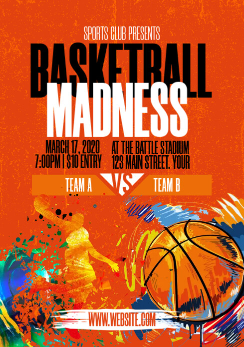 Basketball Tournament Flyer Template | PosterMyWall