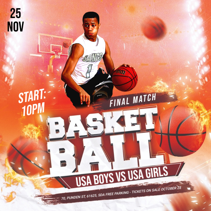 basketball tournament flyer design Template | PosterMyWall