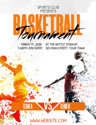 Basketball tournament flyer design Template | PosterMyWall