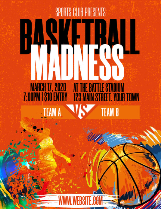 Basketball Tournament Flyer Template | PosterMyWall