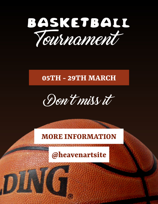 basketball tournament flyer Template | PosterMyWall