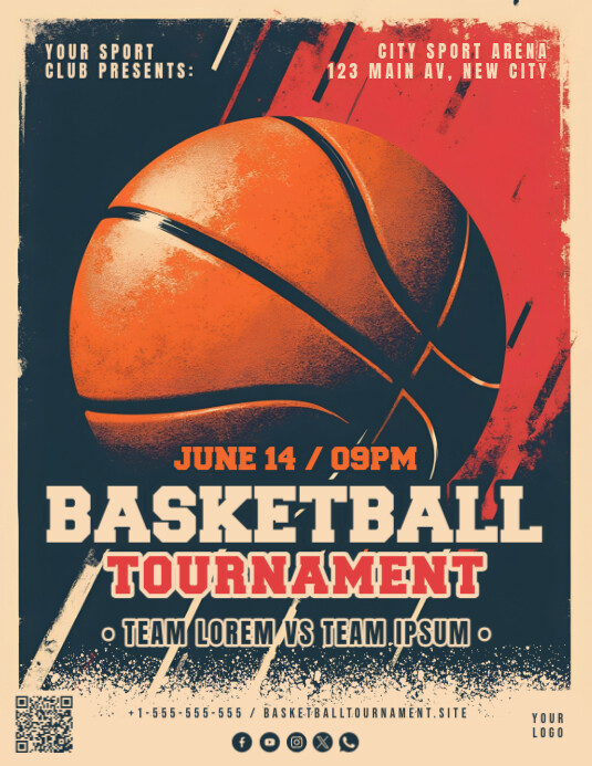 Basketball Tournament Flyer Template | PosterMyWall