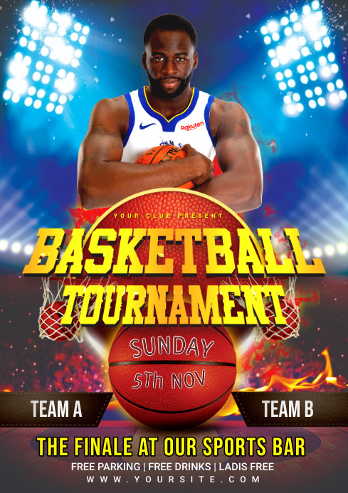 basketball tournament flyer design Template | PosterMyWall