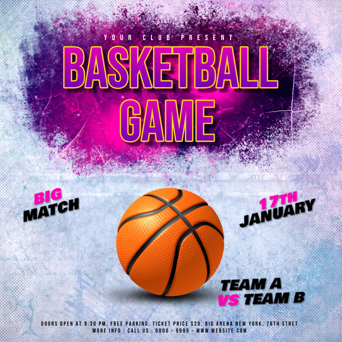 Copy of basketball tournament match flyer | PosterMyWall