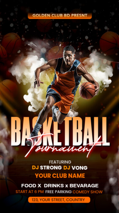 basketball tournament opening Template | PosterMyWall
