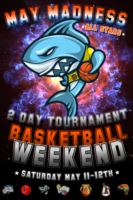 BASKETBALL TOURNAMENT POSTER 2 Template | PosterMyWall