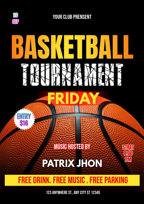 Basketball tournament poster Template | PosterMyWall