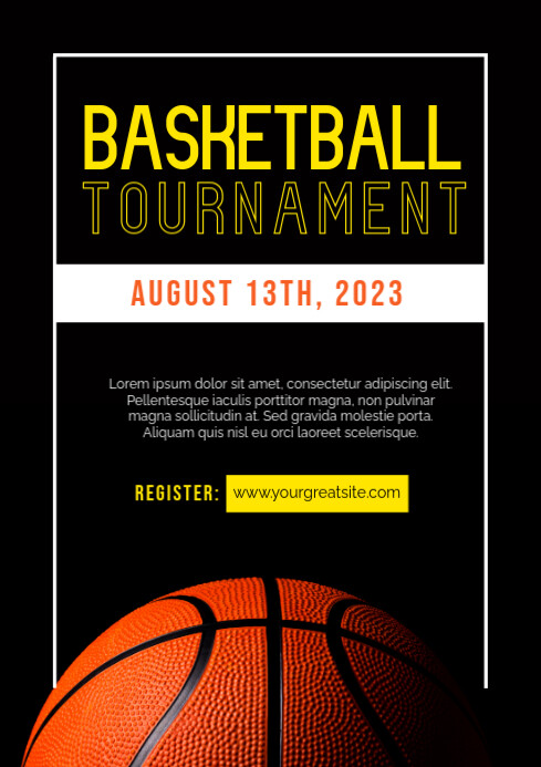 Plantilla de Basketball Tournament Poster | PosterMyWall