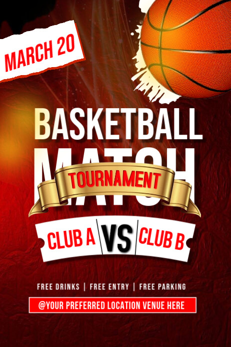basketball tournament poster design Template | PosterMyWall