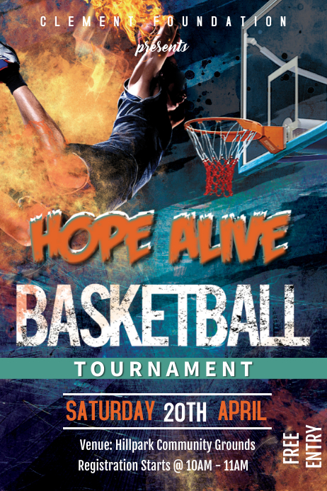 Basketball Tournament poster Template | PosterMyWall
