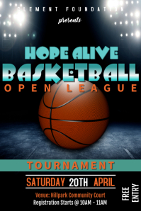 BASKETBALL TOURNAMENT BANNER Template | PosterMyWall