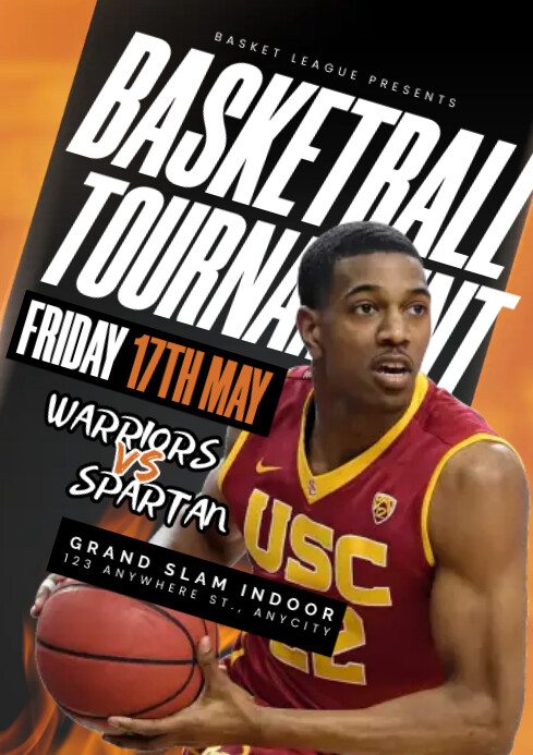 Basketball Tournament Poster Template | PosterMyWall