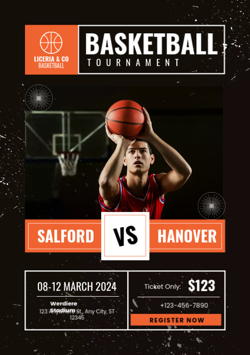basketball tournament template | PosterMyWall