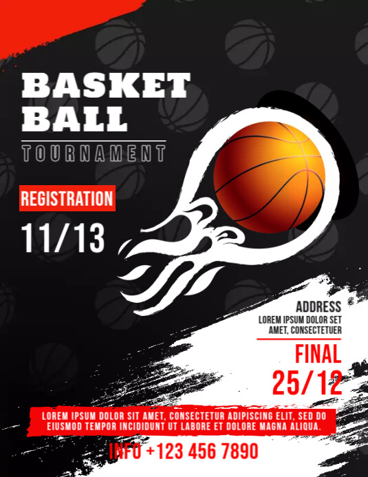 Basketball Tournament Template | PosterMyWall