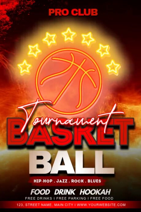 Basketball Tournaments Video Template | PosterMyWall