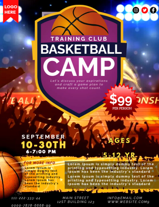 Copy of Basketball Training Camp | PosterMyWall