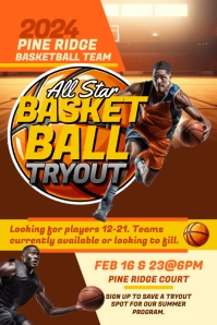 basketball poster Template | PosterMyWall