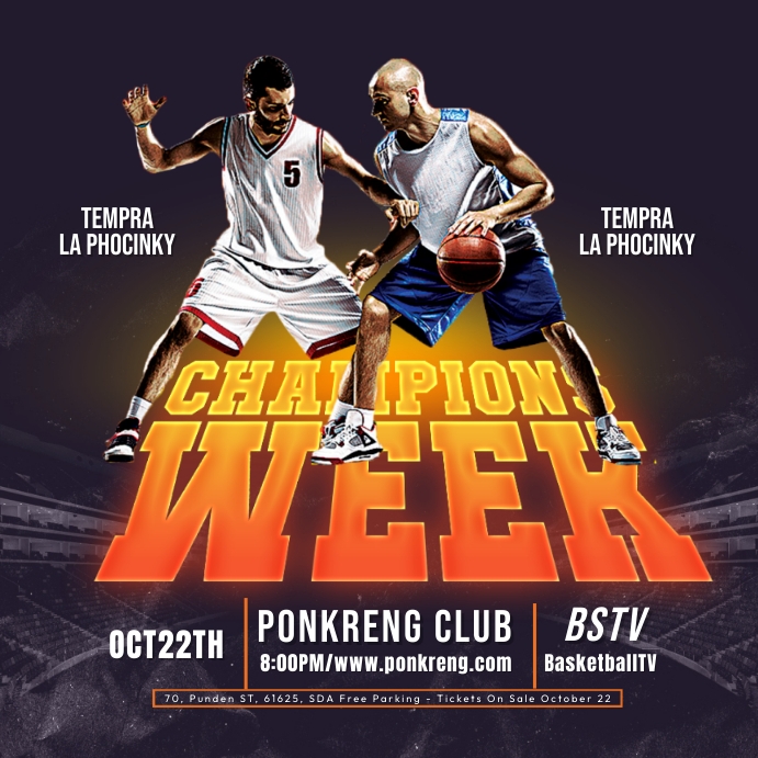 Basketball Week Ads Template | PosterMyWall