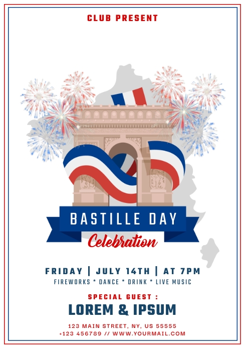 bastille day Template | PosterMyWall