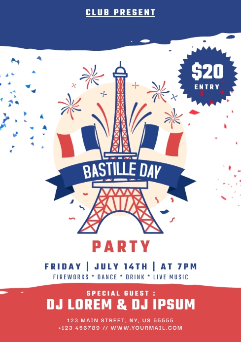 bastille day Template | PosterMyWall