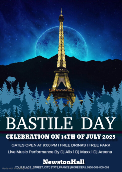 BASTILLE DAY | PosterMyWall