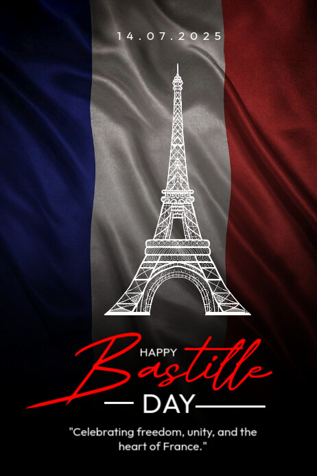 Bastille Day France Poster Template | PosterMyWall