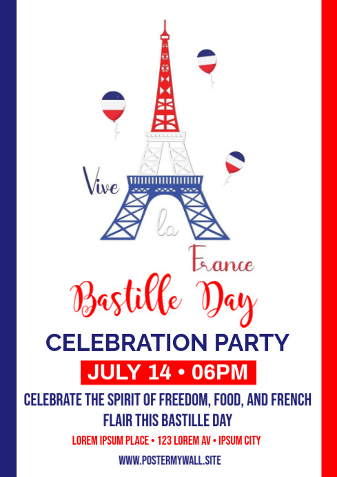 Bastille Festival poster Template | PosterMyWall